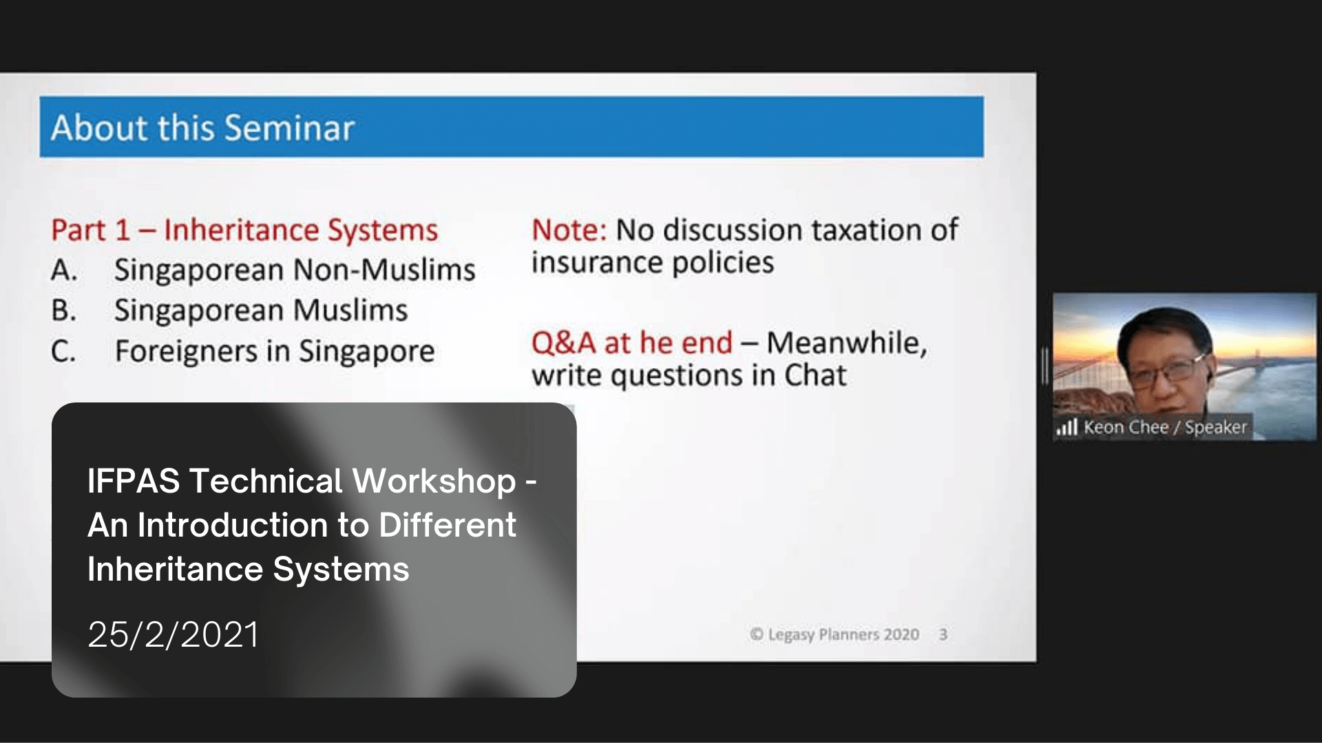 IFPAS Technical Workshop - An Introduction to Different Inheritance ... IFPAS Technical Workshop - An Introduction to Different Inheritance ...